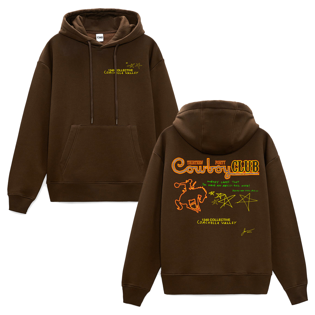1340 COWBOY CLUB - HEAVYWEIGHT HOODIE – 1340 COLLECTIVE CO