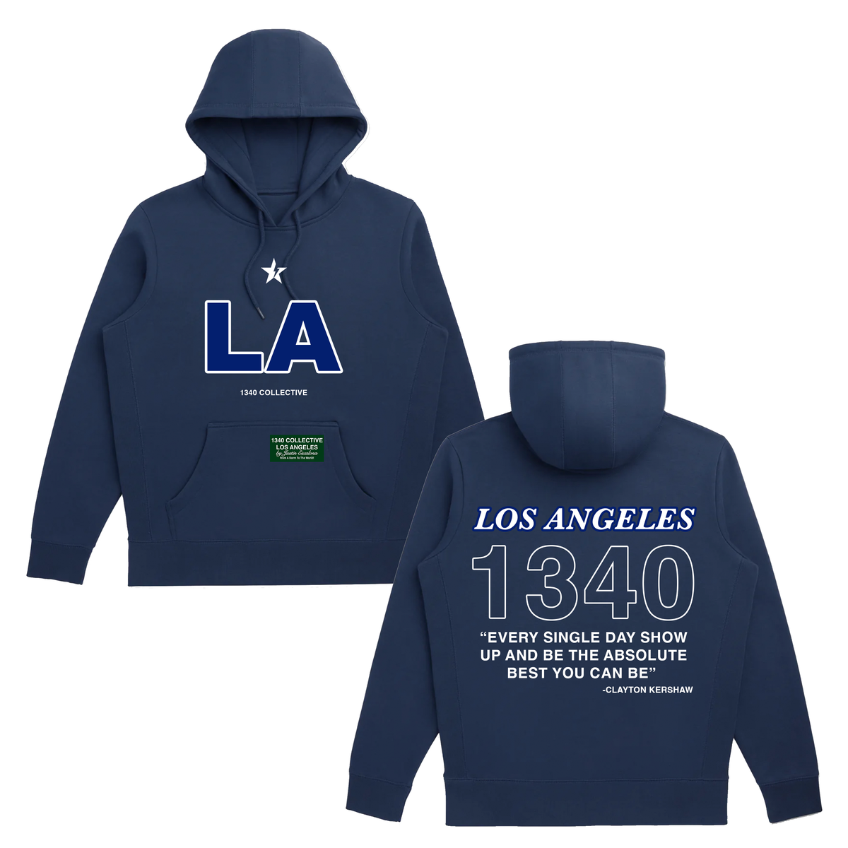 1340 LOS ANGELES BLUE - HOODIE – 1340 COLLECTIVE CO